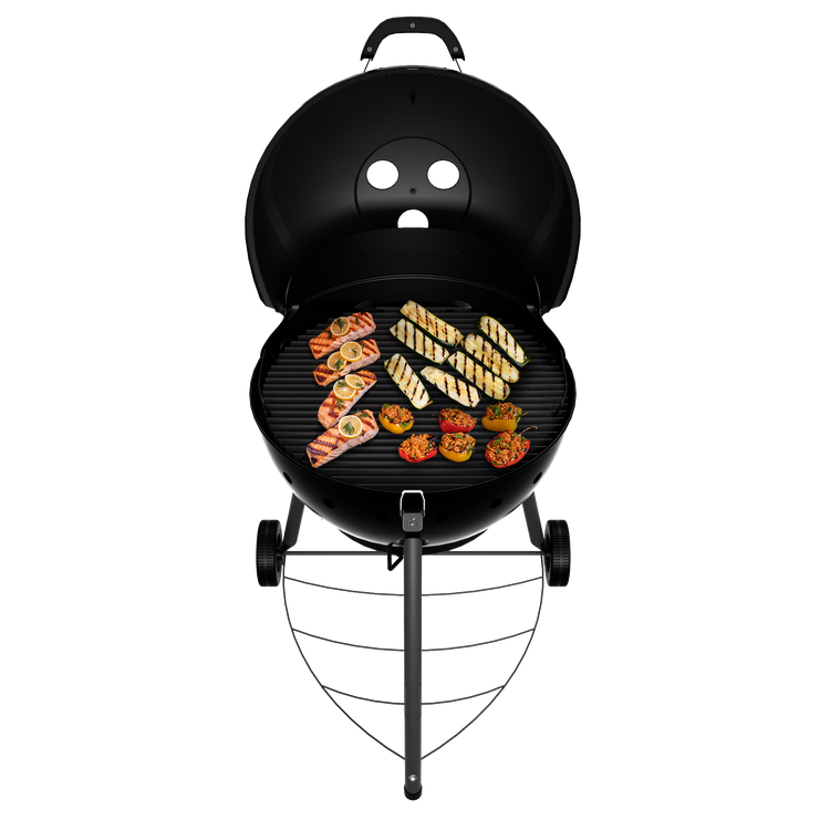 Kettleman® TRU-Infrared™ Charcoal Grill Black